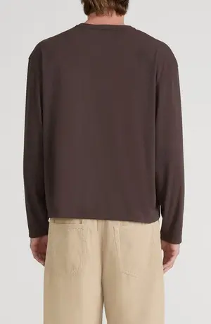 FRAME Long Sleeve Cotton Henley