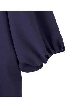 Mango Collar One-shoulder Maxi Dress - Blue