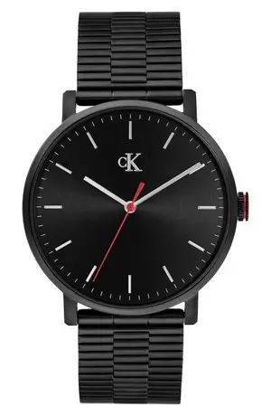 Calvin Klein Real Mesh Strap Watch - Black