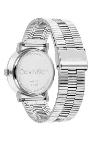 Calvin Klein Real Mesh Strap Watch - Navy