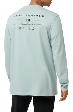 Travis Mathew Tidal Treasure Long Sleeve Cotton Graphic T-shirt