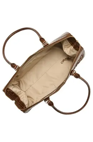 Brahmin Sophia Croc Embossed Leather Satchel
