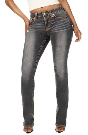 True Religion Billie Mid Rise Straight Leg Jeans - Starpath