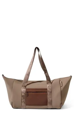 POP UPS BRAND Xl Zipper Neoprene Tote Mocha
