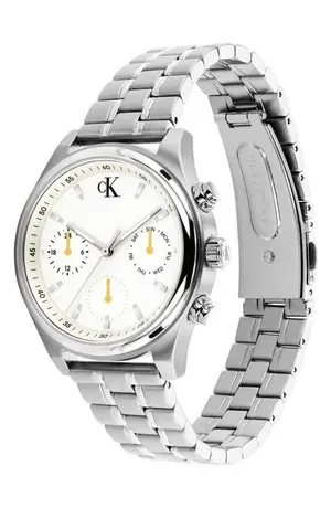 Calvin Klein Modern Vintage Quartz Bracelet Watch - Eggshell