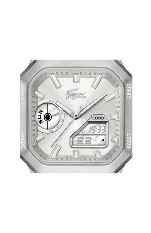 Lacoste Lc33 Square Bracelet Watch - Silver