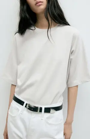 Mango Oversize T-shirt - Grey