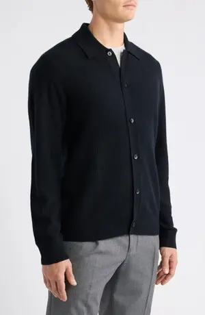Nordstrom Lux Cashmere Cardigan Sweater - Black