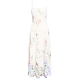 Oscar De La Renta Iris Dégradé Lace Maxi Dress - White Multi