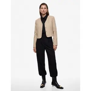 Koton High Rise Tailored Harem Pants - Black