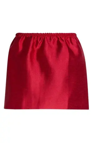 REFORMATION Elva Miniskirt - Red