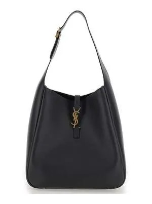 Saint Laurent Shoulder Bag 'le 5 À 7 Grande' With Cassandre In Smooth Black Leather - Multicolor