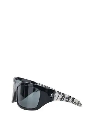Bottega Veneta Sunglasses With Zebra Print In Plastic