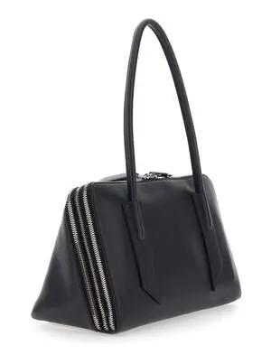 Attico L'altra Di Milano Grained Leather - Black
