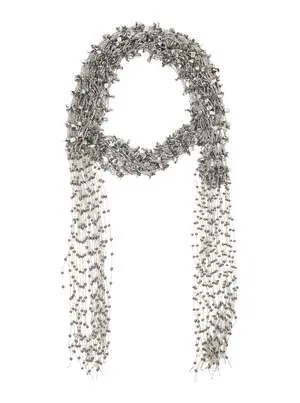 Dries Van Noten Necklace Scarf 'necklace Scarf' With Metallic Design In Fabric - Multicolor
