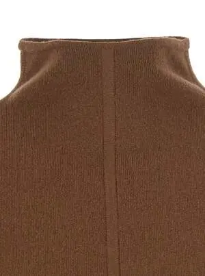 Max Mara Mxs Giglio Knit Sweater With Long Sleeves And V-neck In Beige For - Multicolor