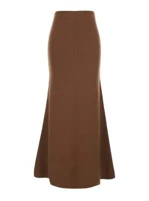 Max Mara Mxs Piuma Knit Skirt Midi Skirt In Beige - Multicolor