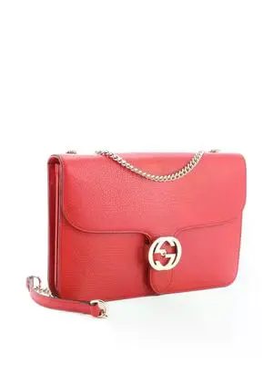 Gucci Interlocking Leather Medium Shoulder Bag