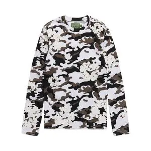 DENIM TEARS Cotton Wreath Thermal Long-sleeve Snow 'camo - Green