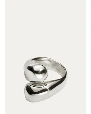 Agmes Synergy Bypass Ring - Silver