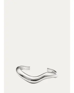 Agmes Medium Astrid Cuff Bracelet, Medium-large - Silver