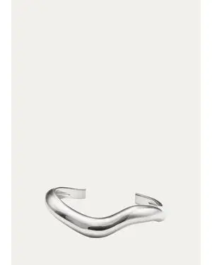 Agmes Medium Astrid Cuff Bracelet, Small-medium - Silver