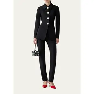 Carolina Herrera Long-sleeve Stretch Wool Jacket