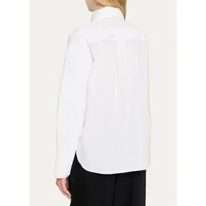 TWP Double-layer Boyfriend Shirt In Superfine Cotton Shirting