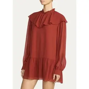 FRAME The Silk Soiree Mini Dress
