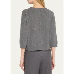 Loulou De Saison Azali 01 Cropped Crewneck Sweater