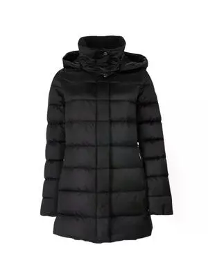 MOORER Quilted Hooded Jacket - Black