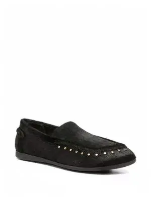 Ash Jasper Stud-embellished Loafers - Black