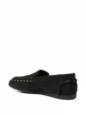 Ash Jasper Stud-embellished Loafers - Black
