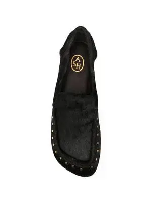 Ash Jasper Stud-embellished Loafers - Black