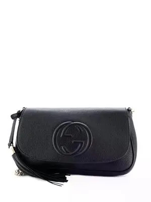 Gucci Soho Chain Leather Medium Crossbody Bag - Black