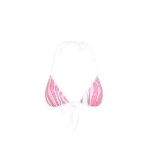 Emilio Pucci Printed Triangle Bikini Top