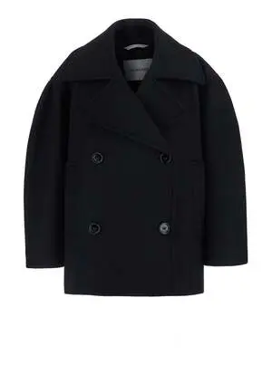 Balenciaga Short Cocoon Double-compact Wool Jacket