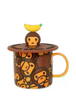 A BATHING APE Baby Milo Graphic-print Mug - Brown
