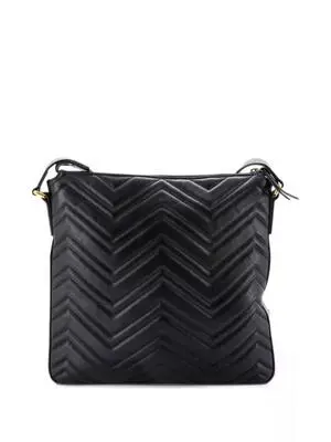 Gucci Gg Marmont Zip Messenger Bag Matelasse Leather Medium Crossbody Bag