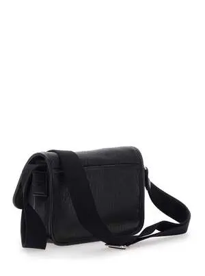 Saint Laurent Niki' Black Crossbody Bag With Shoulder Strap And Cassandre Plaque On The Front In Leather For - Multicolor