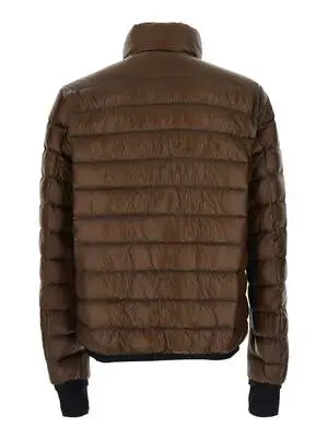 Moncler Hers' Down Jacket With High Neck And Logo Patch On The Sleeve In Tech Fabric
