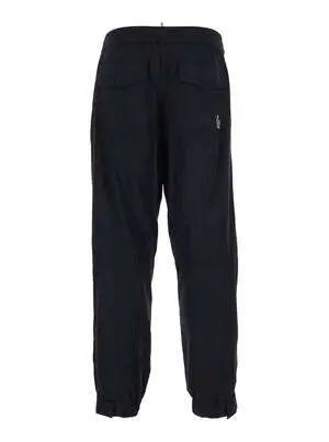 Moncler Jogger Pants With Logo Patch On The Back In Tech Fabric For