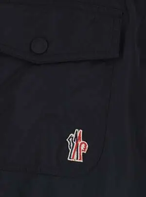 Moncler Jogger Pants With Logo Patch On The Back In Tech Fabric For