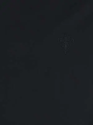 Gucci Black Jacket With Tone-on-tone Logo And Reversible Design In Cotton For