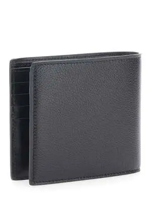 Fendi Bi-fold Wallet With Ff Logo Plaque In Leather