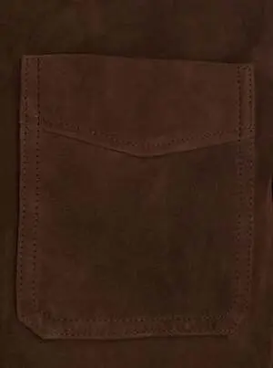 Tagliatore Brown Leather Jacket