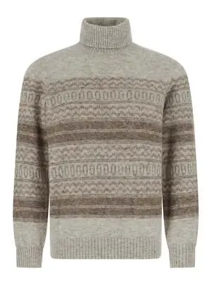Brunello Cucinelli Magliacolloaltonordicjacquard
