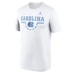 JORDAN North Carolina Courtside Brand Dri-fit College T-shirt - White