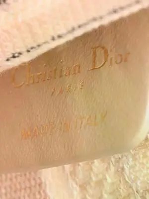 Dior 2000-2026 Mini Canvas Embroidered Book Tote Handbag