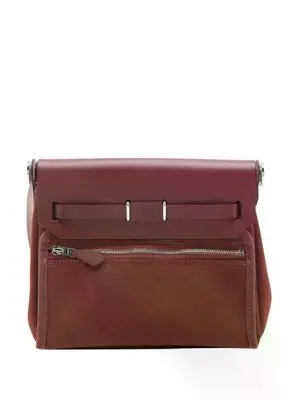 Hermès 2025 Military Toile And Vache Hunter Herbag Zip 20 Shoulder Bag